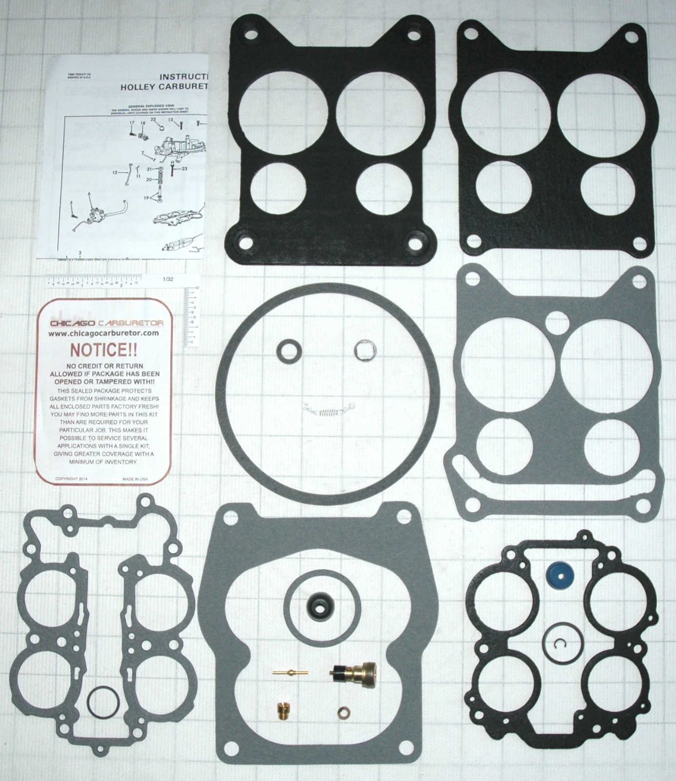 1968-76 CARB KIT HOLLEY 4360 SPREADBORE QJET REPL CHEVROLET/GMC TRUCK ...