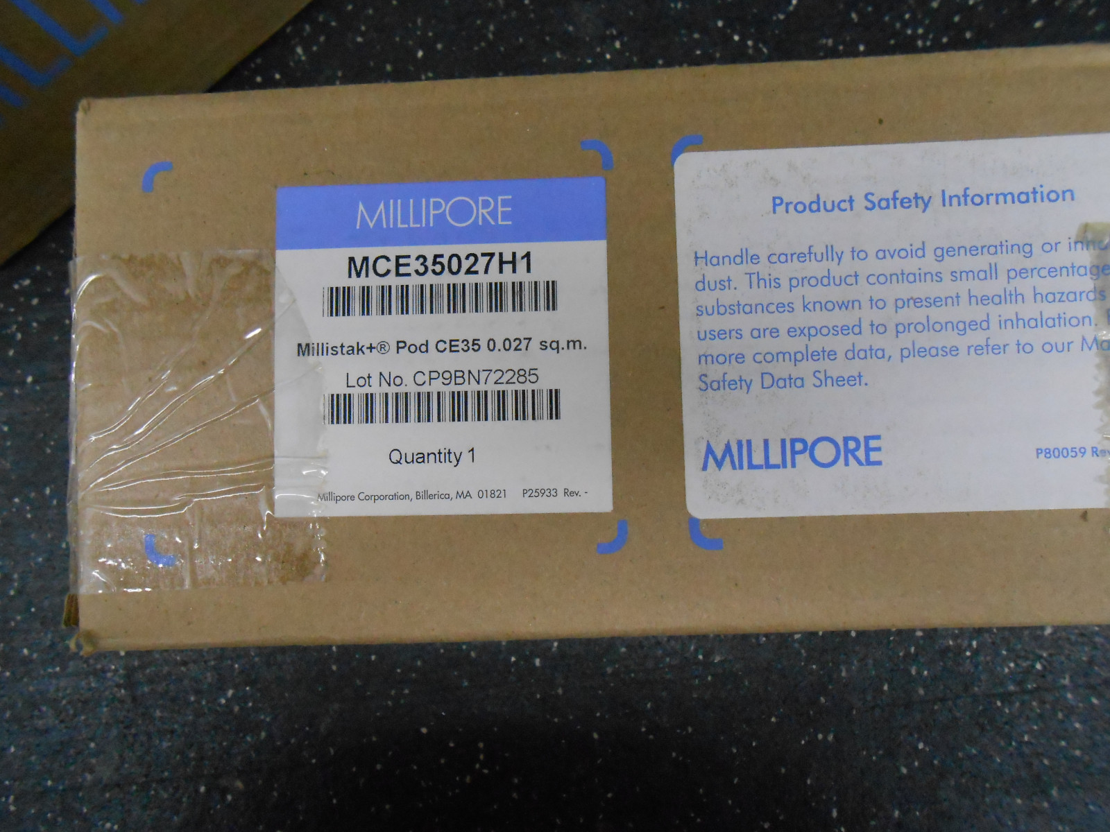 MILLIPORE MCE35027H1 MILLISTAK+ POD DEPTH FILTER CE35 0.027 m2 SURFACE ...