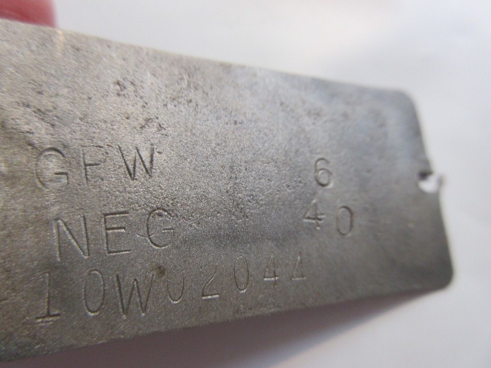 #15 Ford GPW Jeep Original Generator ID Tag Data Plate | eBay