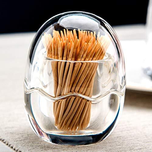 Acrylic Toothpick Holder Dispenser Organizer Clear Storage Box With Lid ...