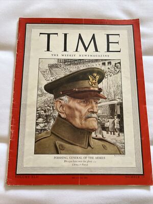 NOV 15 1943 TIME MAGAZINE PERSHING GENERAL OF THE ARMIES VOL XLII NO 20 ...
