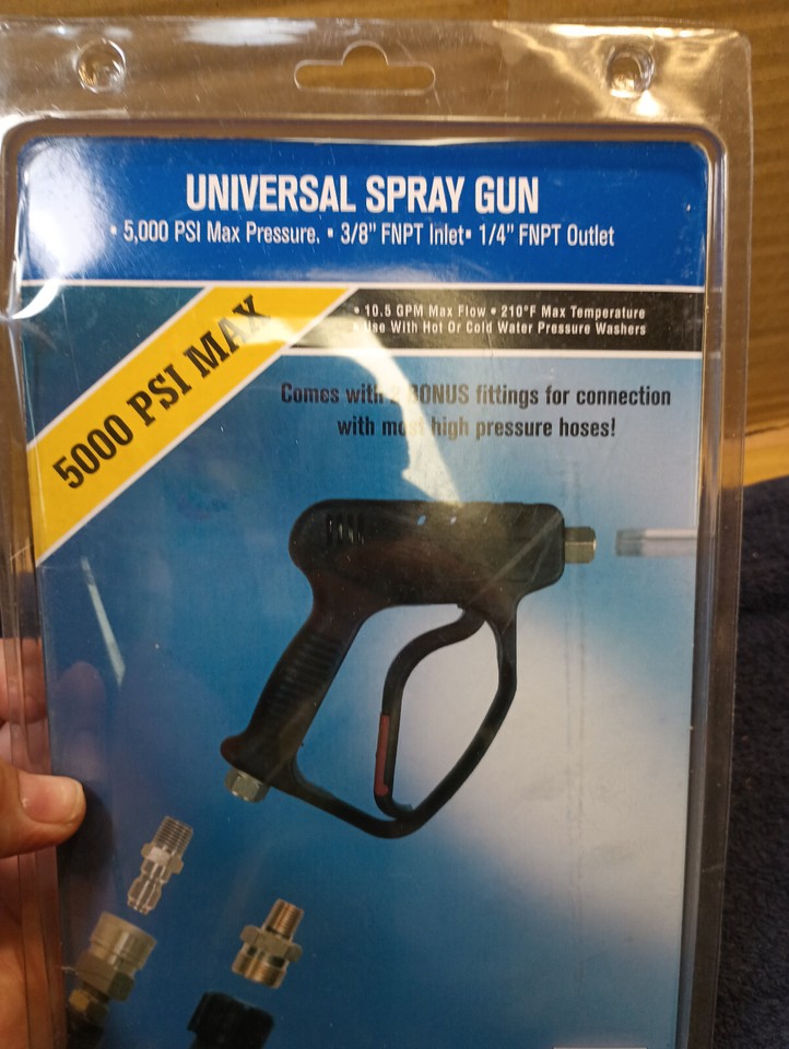 VI Universal Spray Gun-5,000PSI-Used with many pressure washers-Fixed ...