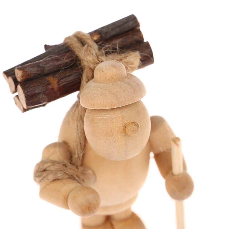 1:12 Dollhouse Miniature Campfire Pot Firewood Pile Cart Woodcutter ...