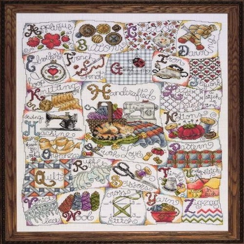 Design Works Crafts Tobin 390636 Stitching ABC Counted Cross Stitch Kit ...