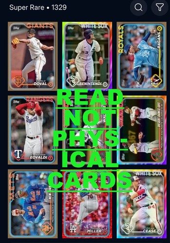 18 DIGITAL Topps Bunt Card LOT - SUPER RARE - DIGITAL Baseball Cards ...