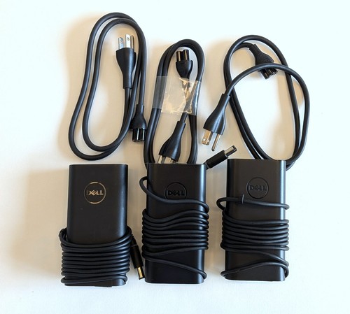 Lot of 3 Genuine Dell AC Adapter 90w 19.5V/4.62A LA90PM130, FA90PM130 ...