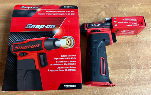 Snap-on Butane Gas Torch, TORCH400, Red, 50-820 Watts, High Power, NIB ...