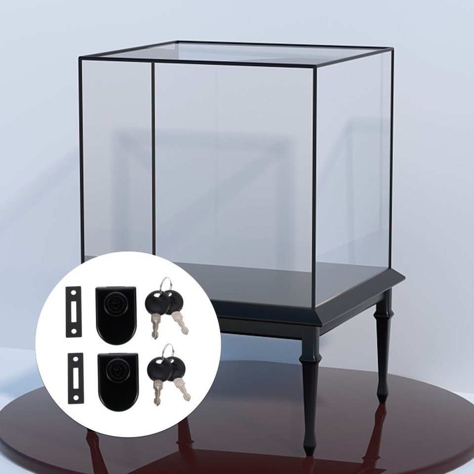 2 Sets Cabinets Locks Display Case with Keys Showcase Hidden for | eBay ...