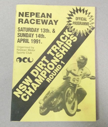 Nepean Raceway NSW Dirt Track Championships Round 1 Official Programme ...