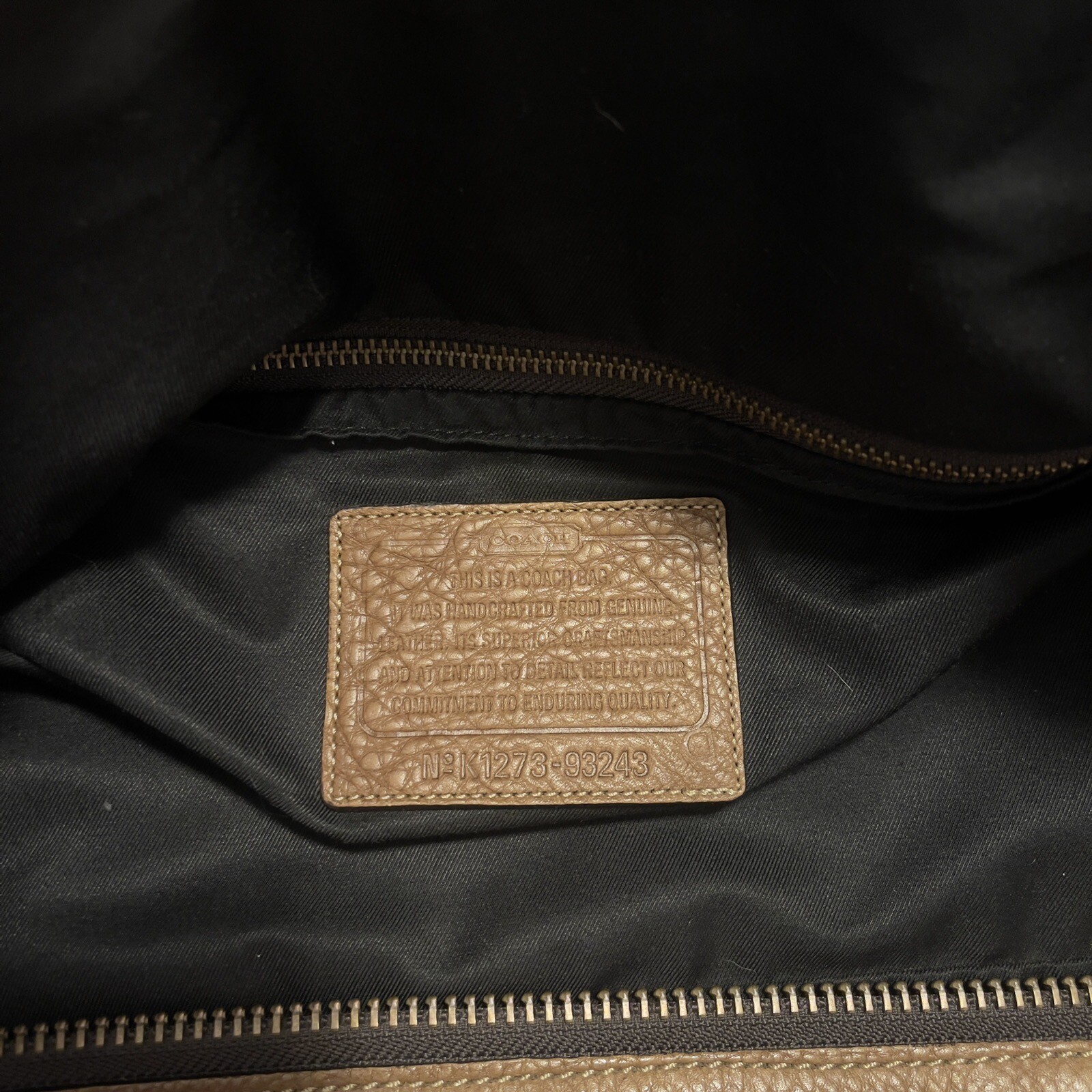 coach duffle bag pebble leather brown - Gem