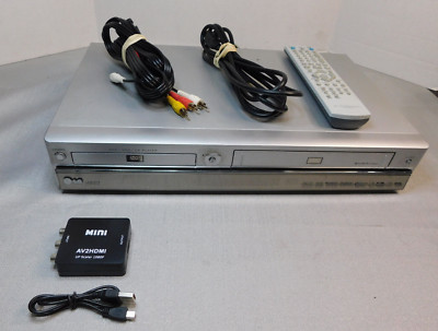 LG DVD VCR Combo Player Silver LDX514 With HDMI Mini Box Remote Read ...