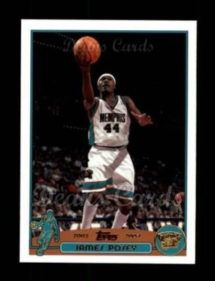2003 Topps #181 James Posey Grizzlies Xavier 8 - NM/MT | eBay
