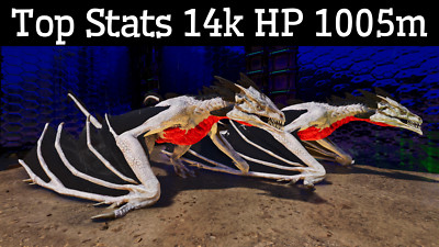 ARK Survival Ascended PvE Top stats Vampire Lightning Wyvern 1005m PC ...