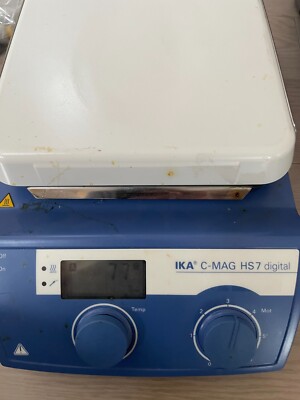 IKA C-MAG HS 7 stirrer mixer magnetic plate pilot prep ceramic 7x7 Er 1 ...