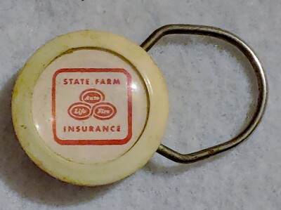 Vintage State Farm Insurance Keychain ( Detroit ) Detachable Ring | eBay