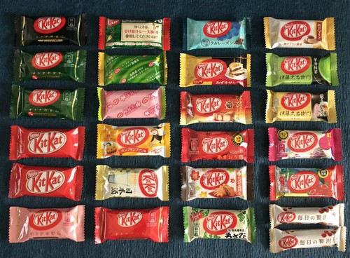 25 pc KitKat Variety Set - 20-25 flavours- Japanese Chocolate Kit Kat ...