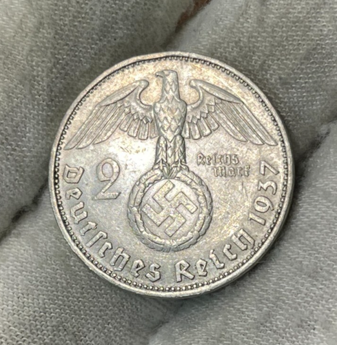1937 A WWII German Nazi 2 Marks Silver Coin High Grade | eBay