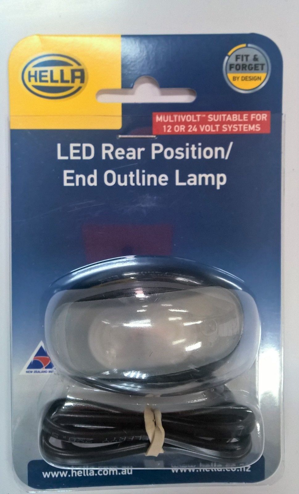 Hella 2307 - L.E.D MultiVolt Rear Marker Lamp (RED) Black Housing | eBay