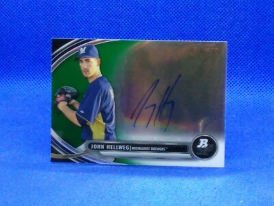 2013 Bowman Platinum Prospects John Hellweg Johnny #BPAP-JH Rookie Auto ...