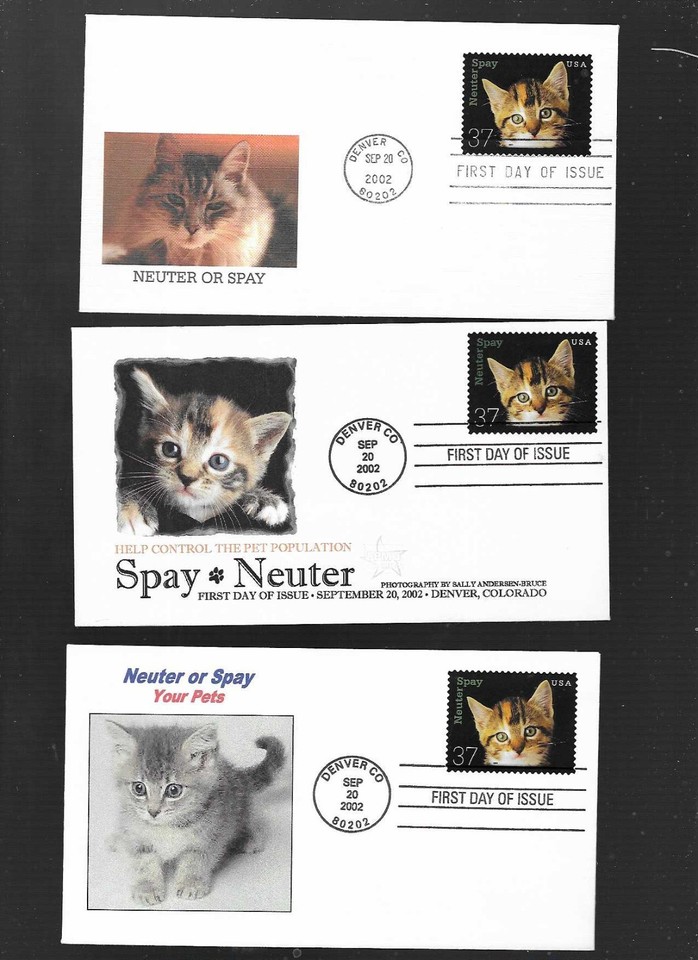 US FDC FIRST DAY COVERS CATS AND DOGS 2002 COLLECTION LOT OF 20 | eBay