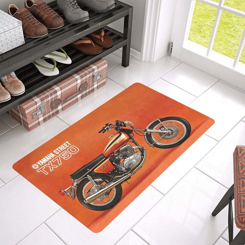 Vintage Style 1973 YAMAHA TX750 Twin Doormat Rug In / Out Decor | eBay