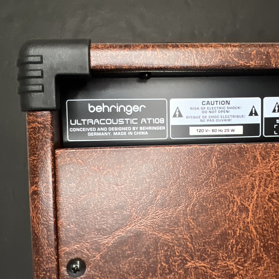 Behringer Guitar Amplifier 2-Channel Electric Ultracoustic AT108 XM8500 ...