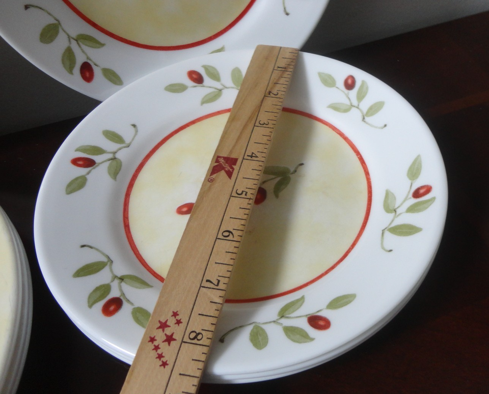 CORNING CORELLE ULTRA VITRELLE OLIVE DESIGN 8 PIECE 4 LUNCHEON 4 DINNER ...