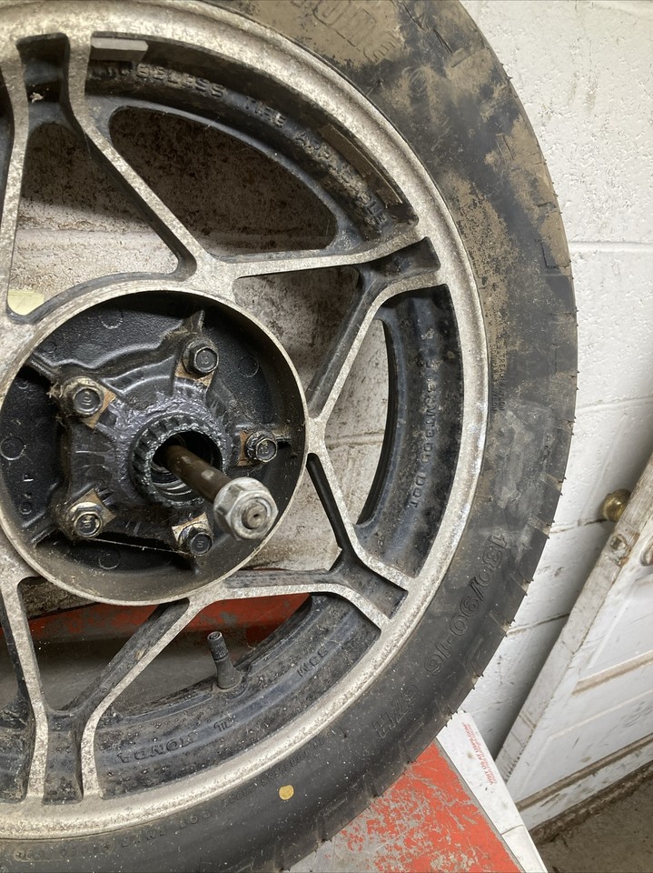 1983 Honda Cb550sc Cb 550 Nighthawk Rear Wheel Brakes Axle | eBay
