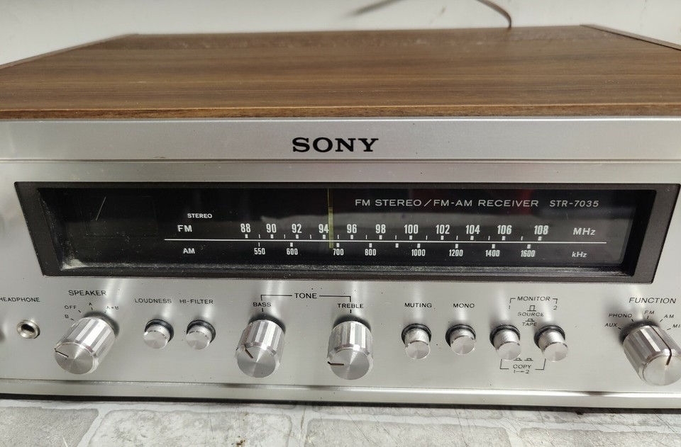 SONY STR-7035 Vintage FM/AM Stereo Receiver READ | eBay