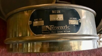 VTG BRASS COPPER NEWARK SIEVE WIRE CLOTH MESH SCIENTIFIC APPARATUS 120 ...