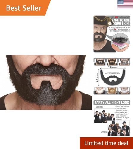 Realistic Handcrafted Fake Beard – Instant Costume Prop for Parties and ...