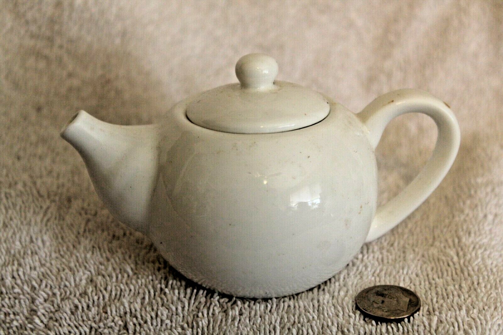 2 Acopa Elegant White Durable Porcelain Teapot Creamer 10oz Lid ...