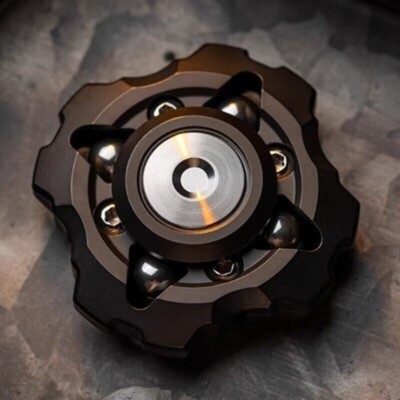 EDC Fidget Spinner Titanium Alloy Hand Fidget Rotation Toy Spinning ...