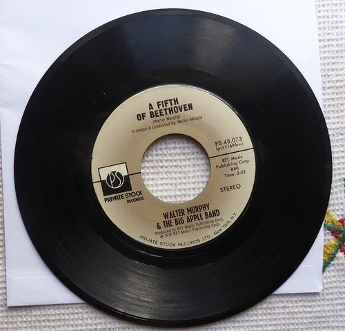 Walter Murphy And The Big Apple Band 45 RPM Record-A Fifth Of Beethoven ...