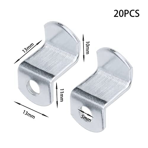 20PCS Offset Canvas Clips with Screws 1/2" Heavy Duty Picture Framing ...
