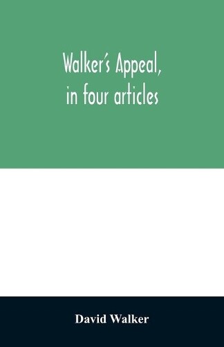 David Walker Walker's appeal, in four articles, (Paperback) (UK IMPORT ...