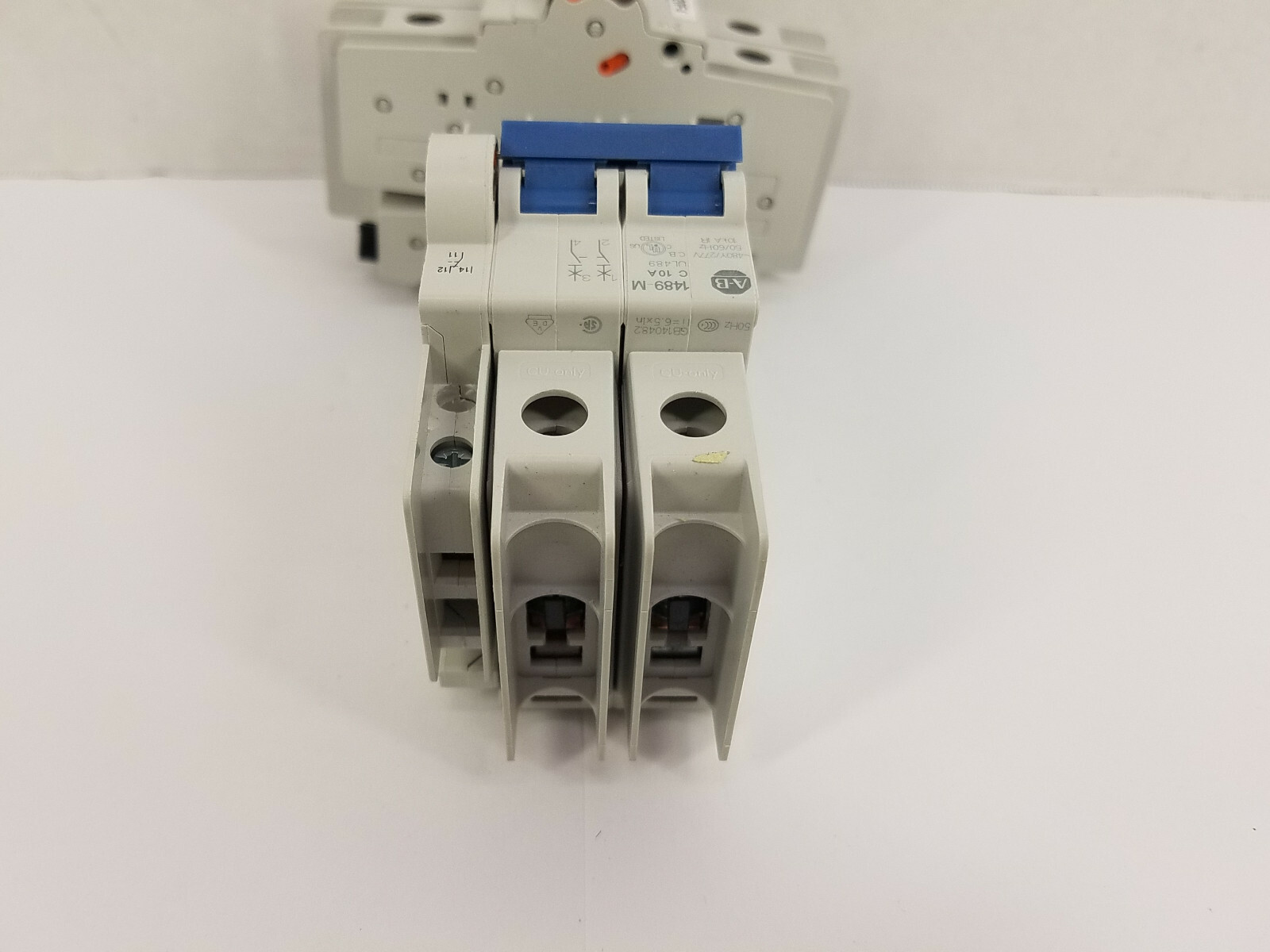(Lot of 2) Allen Bradley 1489-M2C100 (10 Amp) Circuit Breaker w/ 1489 ...
