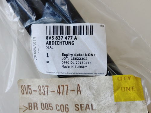 New Genuine Audi 2015-20 A3 S3 Door Window Belt Weather Strip Left 8V5 ...