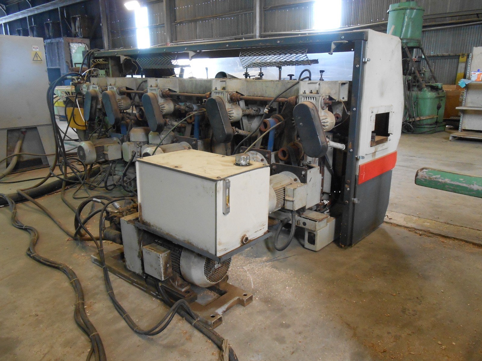 MSL SERIAL # 280-LCF-16 WEINIG MOULDER 6 HEAD INFEED UNIMAT 23 molder ...