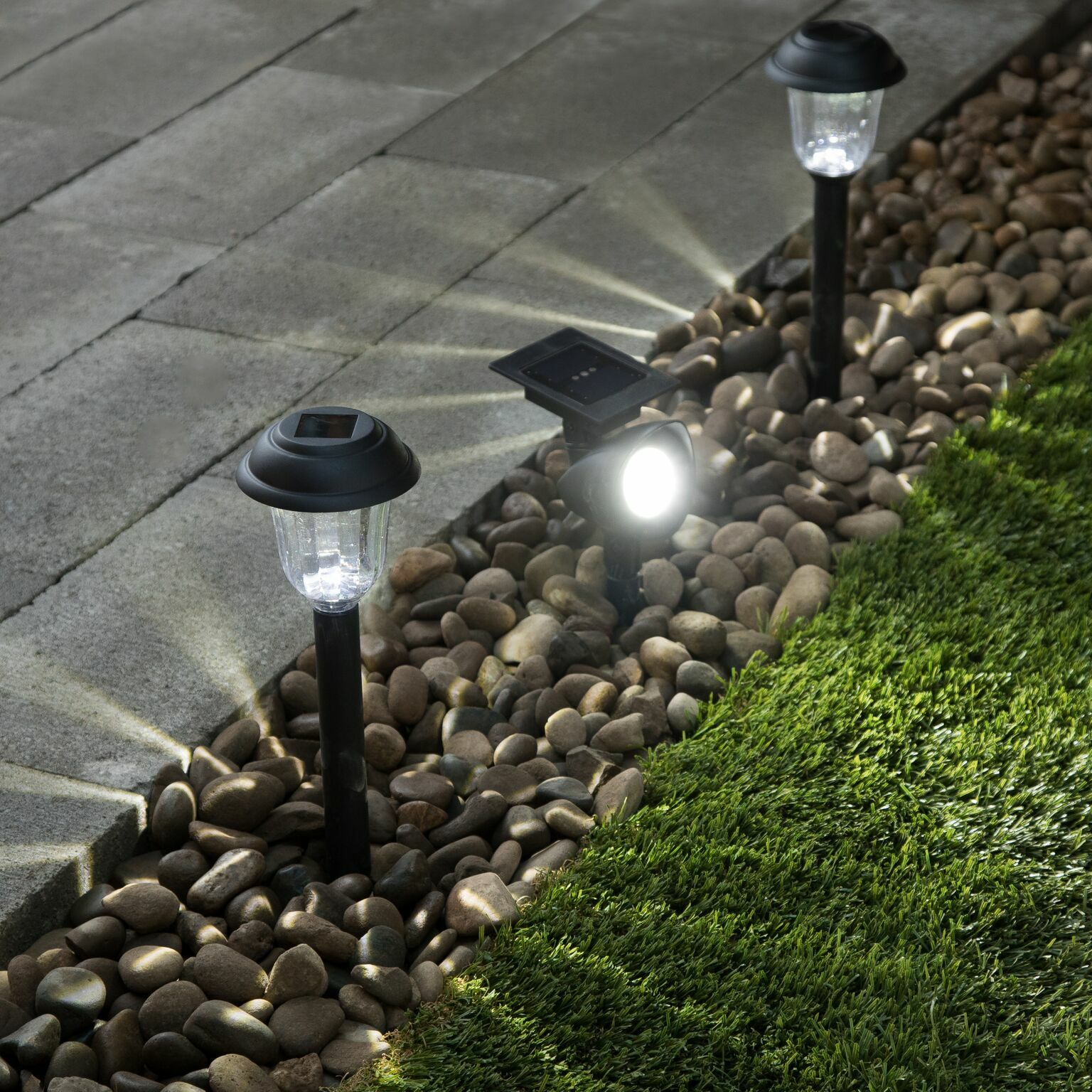 eZsolar Solar Outdoor Lights Value Pack | eBay
