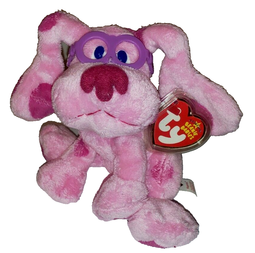 Ty Beanie Baby - MAGENTA the Dog (Nick Jr. Blue's Clue's) (6 Inch) NEW ...