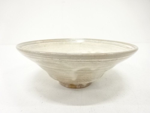 7574195: JAPANESE TEA CEREMONY / FLAT TEA CHAWAN / WHITE GLAZE | eBay