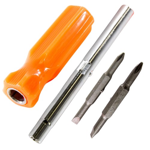 6-in-1 Screwdriver Slotted Phillips Nut Drivers 3/16 1/4 #1 #2 5/16 | eBay