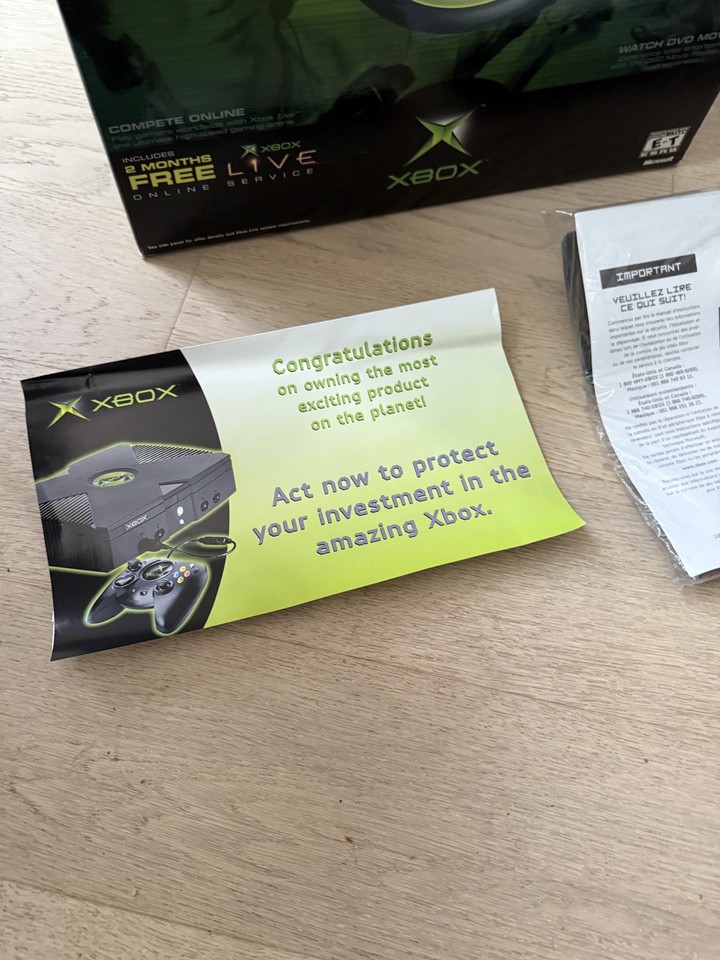 Empty Console Box for Microsoft Original Xbox Star Wars/Tetris w ...