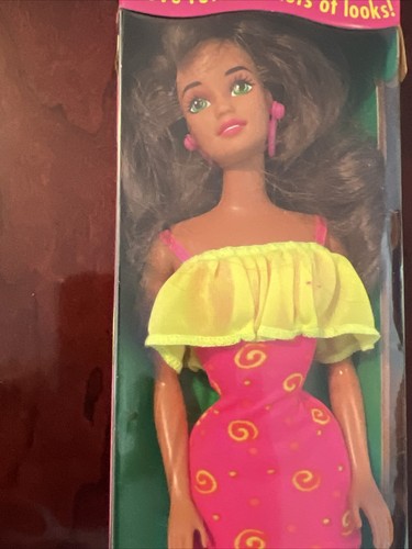 Barbie Doll Ruffle Fun Brunette 1994 Mattel Sealed in original box | eBay