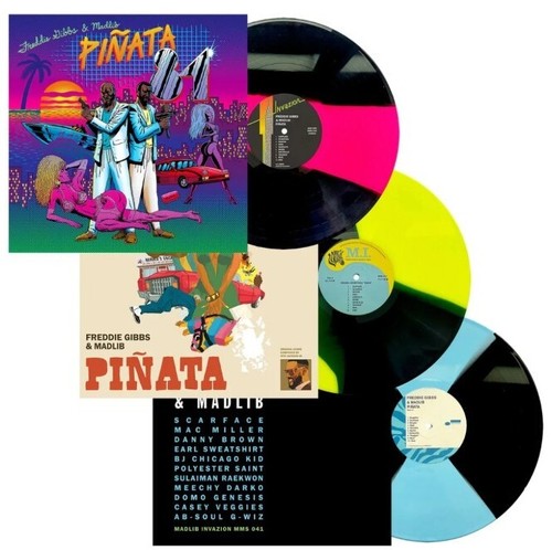 FREDDIE GIBBS & MADLIB Pinata BUNDLE '64 '74 & '84 Covers COLORED VINYL ...