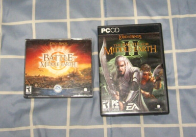 2 Vintage CD-Rom games LORD OF THE RINGS THE BATTLE OF MIDDLE EARTH 1 ...