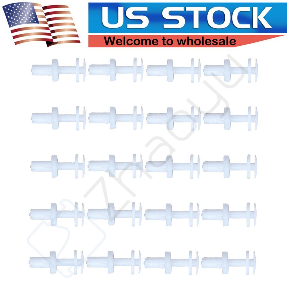 For GMC Chevrolet #15960325 20pcs fender retainer nylon white fasteners ...