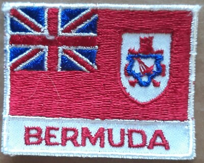 New unused vintage 1980s souvenir Bermuda flag patch (jean) | eBay