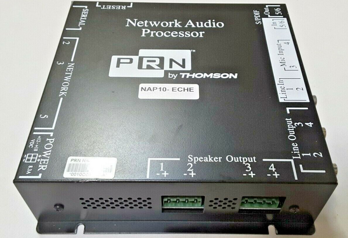 Network Audio Processor, PRN Nap Version 2.1, NAP10-ECHE 95-000027-ARD ...